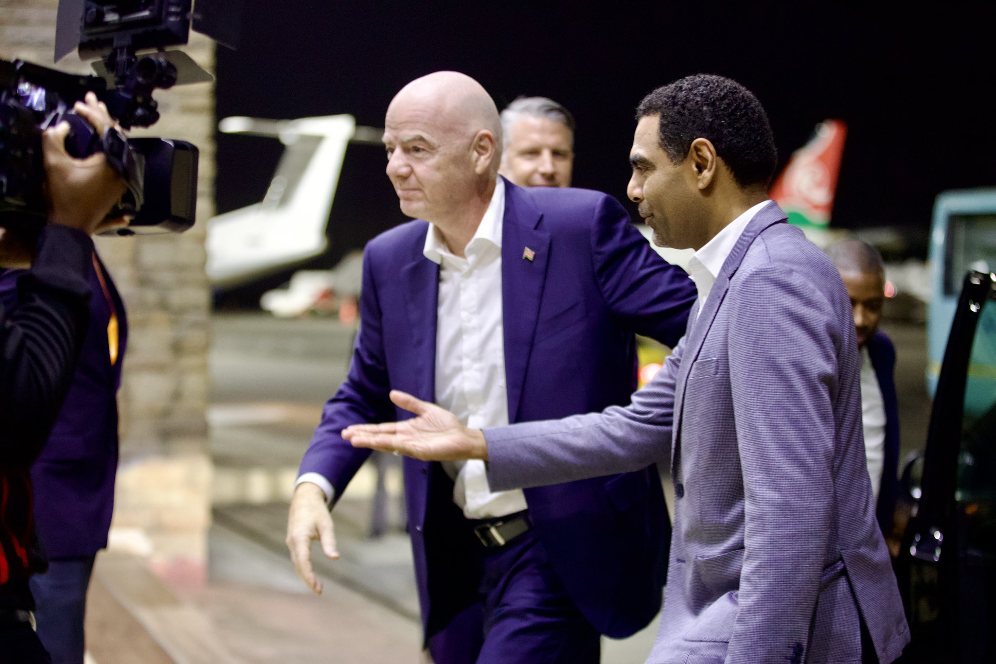 FIFA President Infantino, CAF boss Motsepe jet into Nairobi for CHAN 2024 final at Kasarani ...