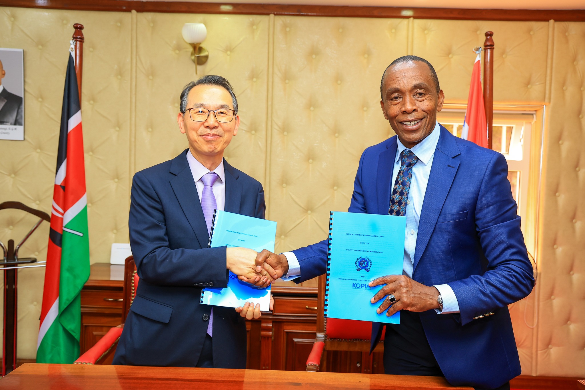 Kiambu Governor Kimani Wamatangi, Korean government seal deal to boost ...